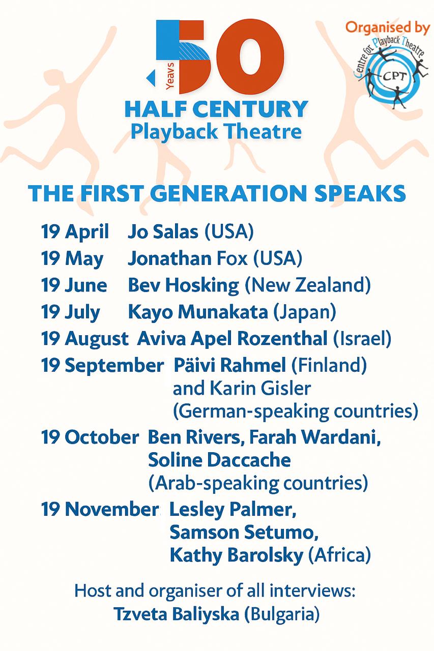 Playback Theatre 50 Years Celebration – Centre for Playback Theatre